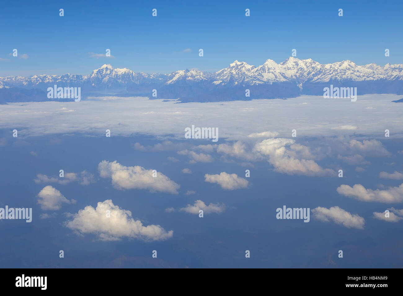 Aerial view at Himalayas Stock Photo - Alamy