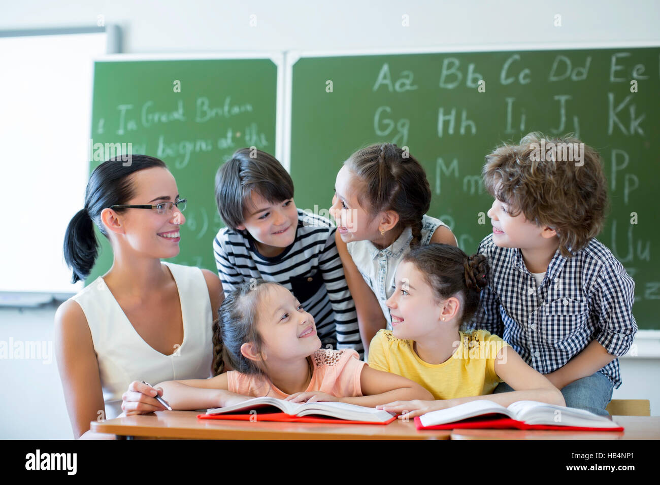 Preschool children in classroom hi-res stock photography and images - Alamy
