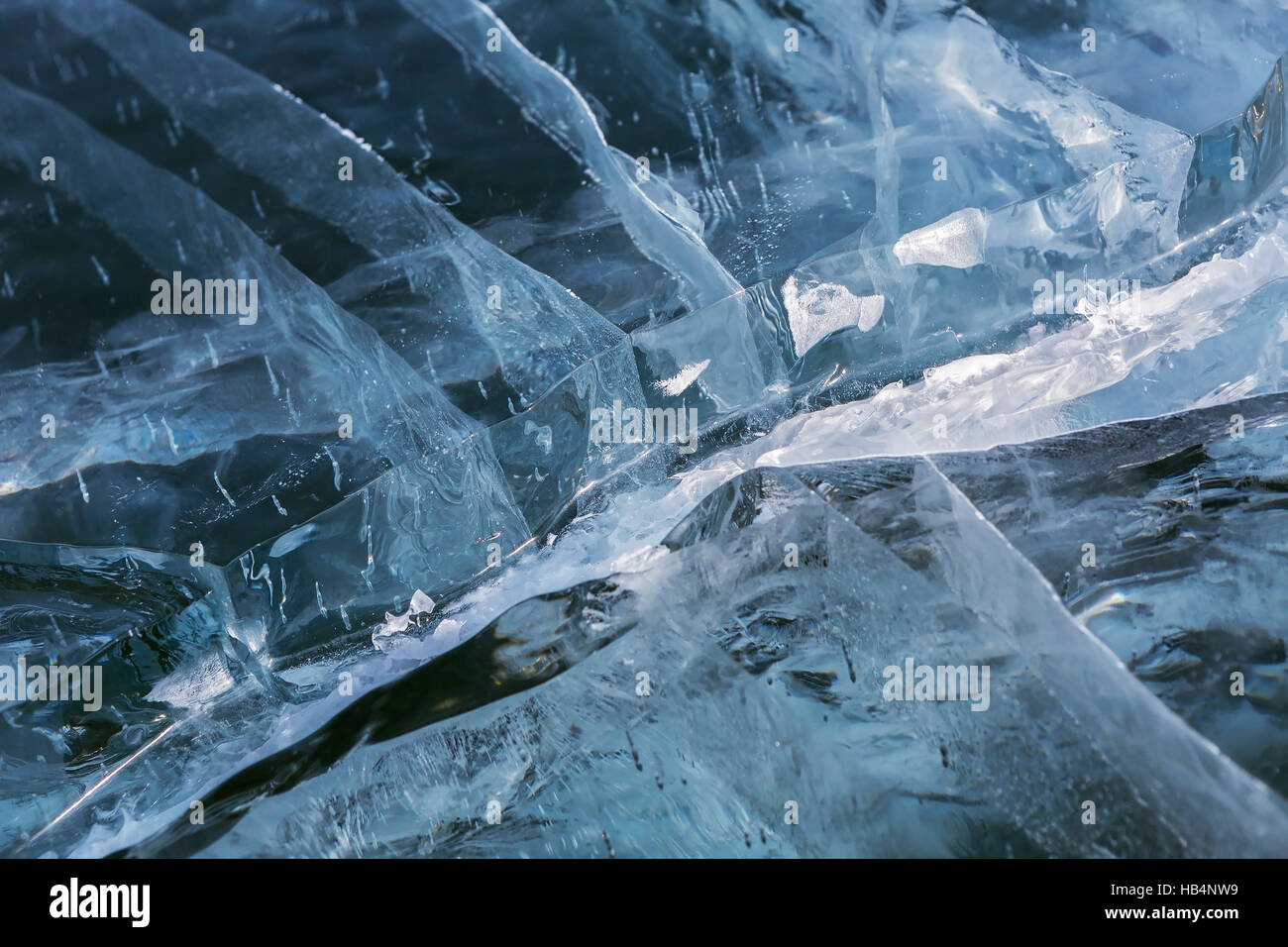 Cracks in transparent ice hi-res stock photography and images - Alamy