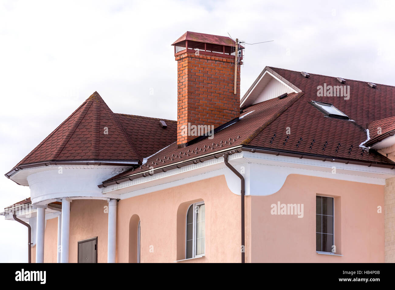 gable house with a roof Stock Photo - Alamy