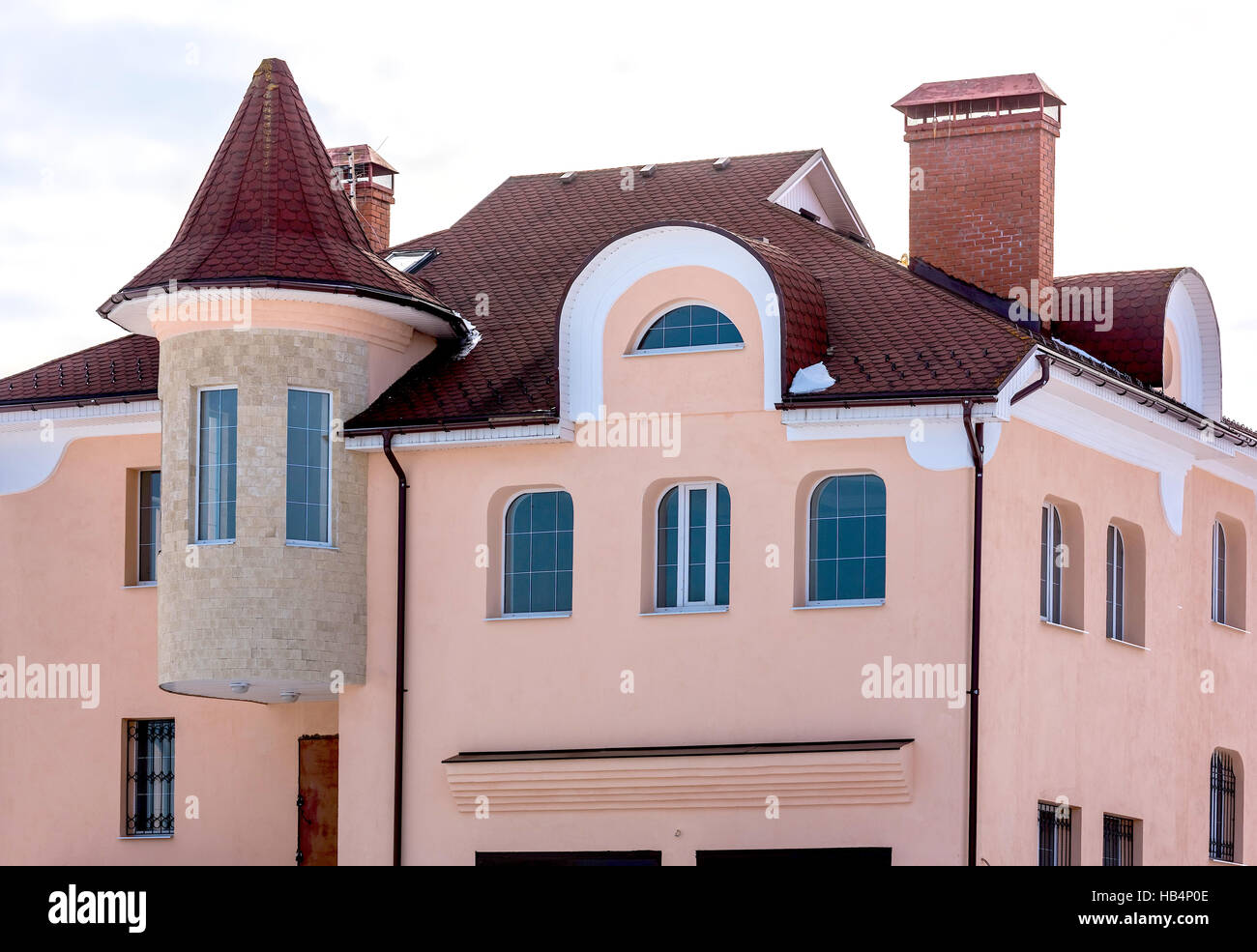 gable house with a roof Stock Photo - Alamy