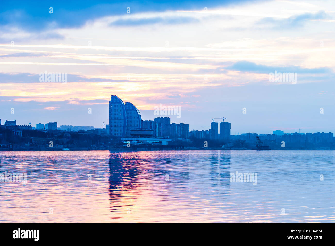 City at sunset Stock Photo - Alamy