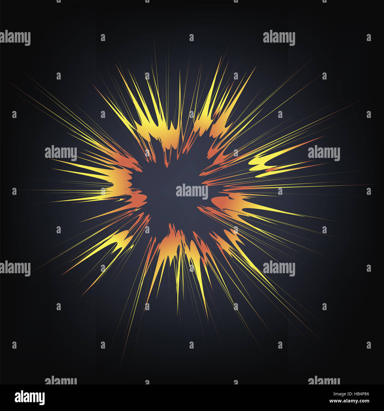 Explode Flash, Cartoon Explosion Stock Photo - Alamy