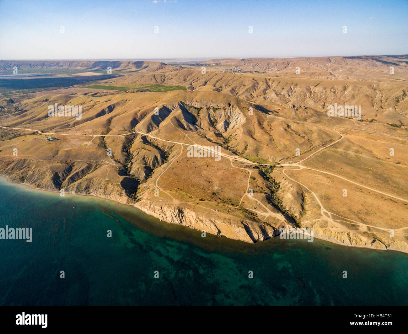 Aerial landscape in Crimea Stock Photo - Alamy