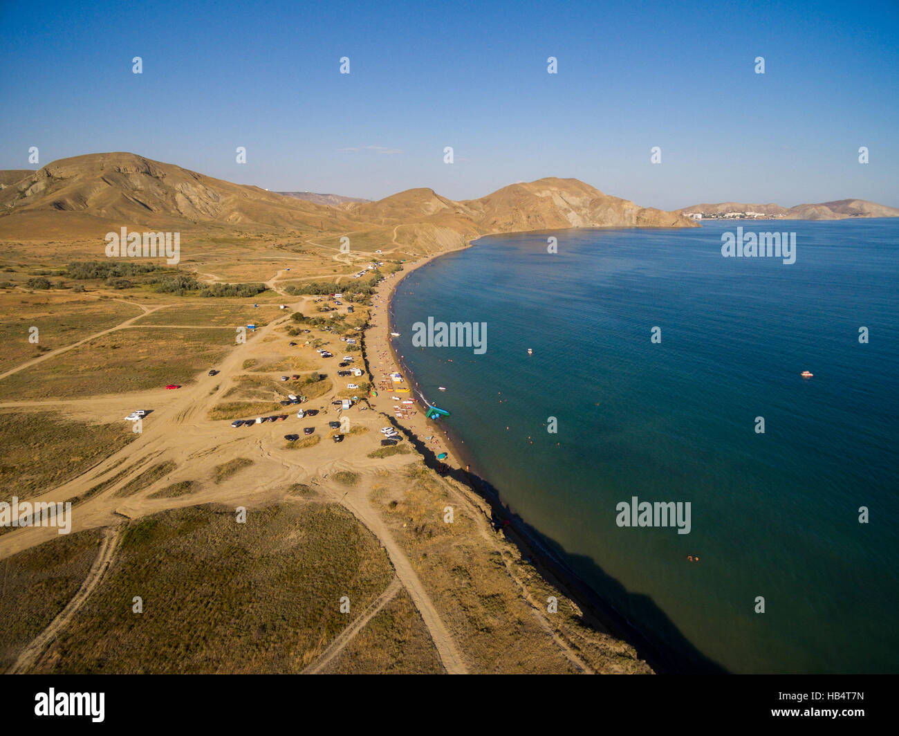 Aerial landscape in Crimea Stock Photo - Alamy