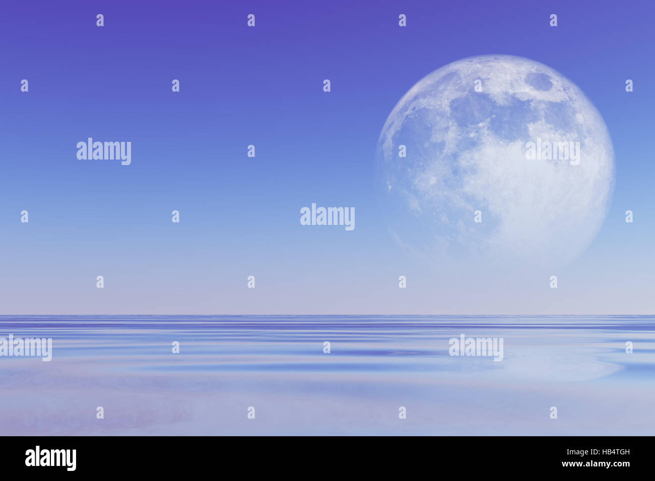 Moon and sea background hi-res stock photography and images - Alamy
