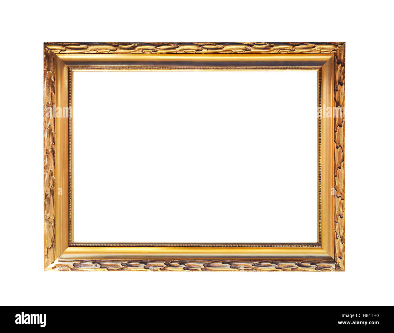 Gold rectangular frame Cut Out Stock Images & Pictures - Alamy