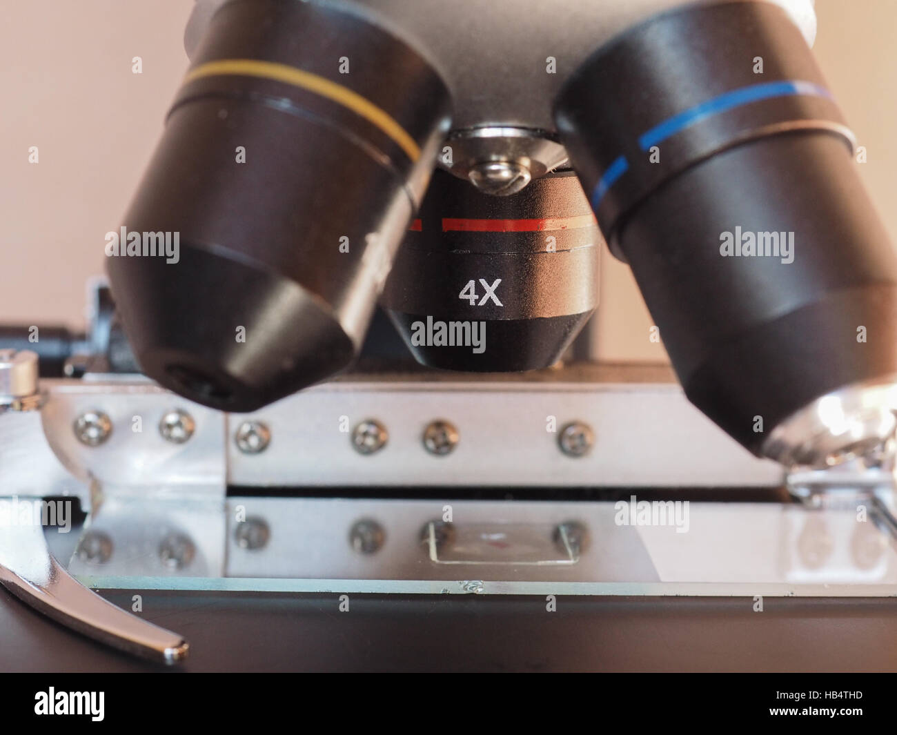 Light microscope detail Stock Photo - Alamy