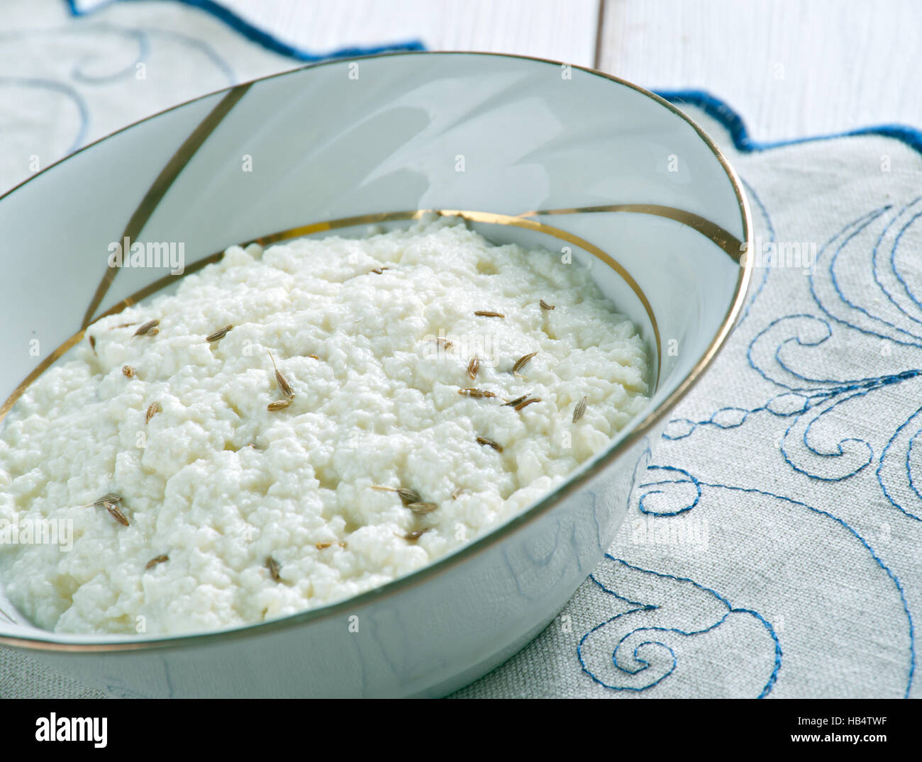 Silesian home cheese Stock Photo - Alamy