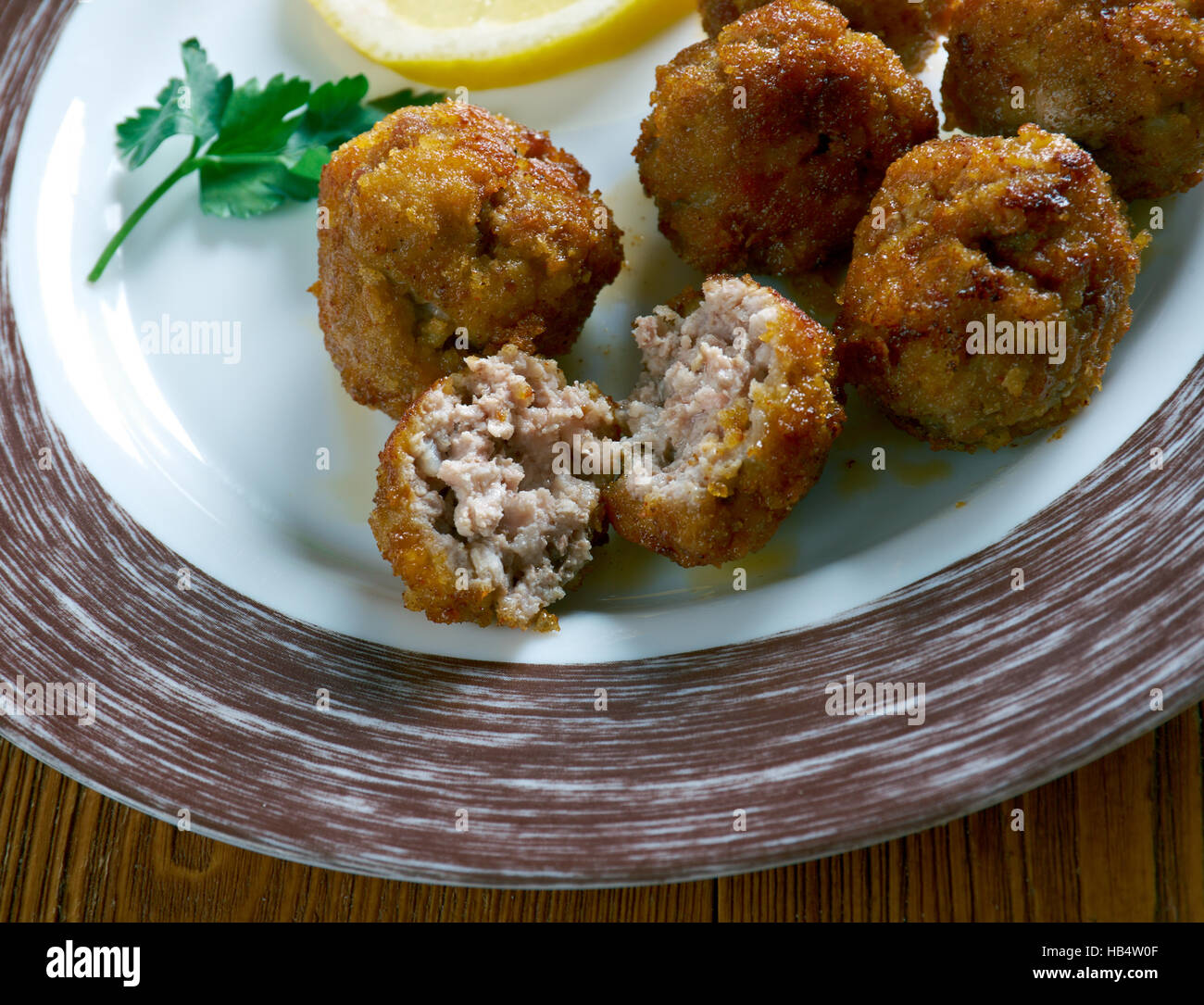 Keftedakia meatballs hi-res stock photography and images - Alamy