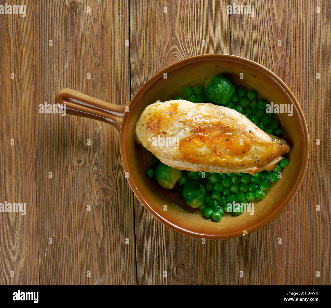 Italian Chicken Vesuvio Stock Photo - Alamy