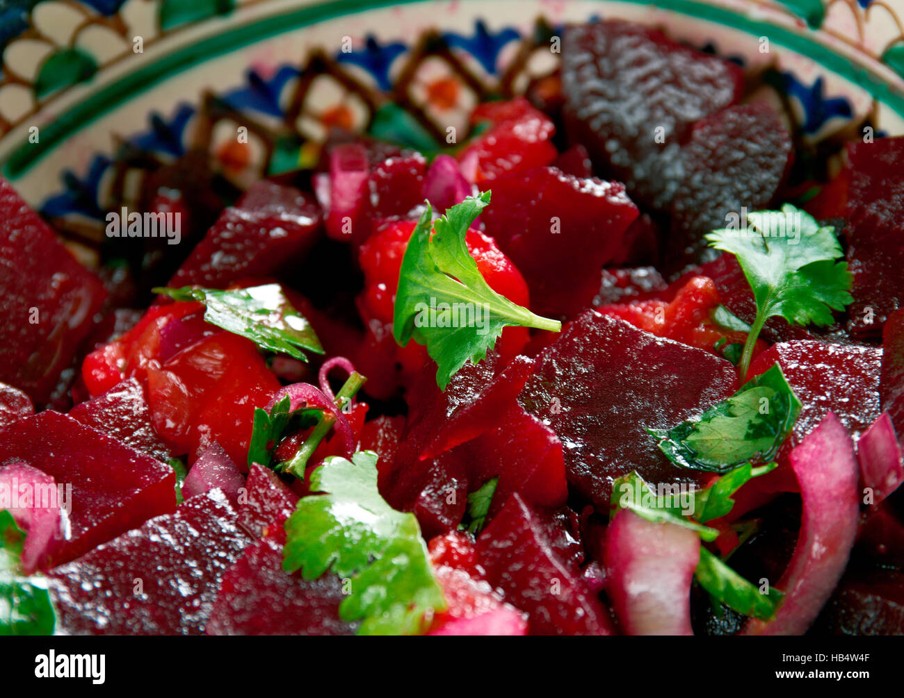 Moroccan beet salad Stock Photo - Alamy