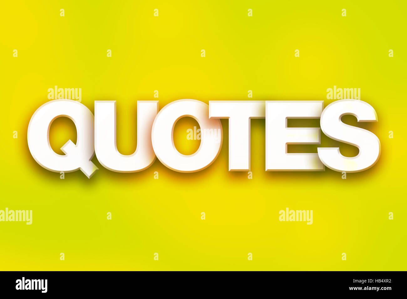 The word "Quotes" written in white 3D letters on a colorful background ...