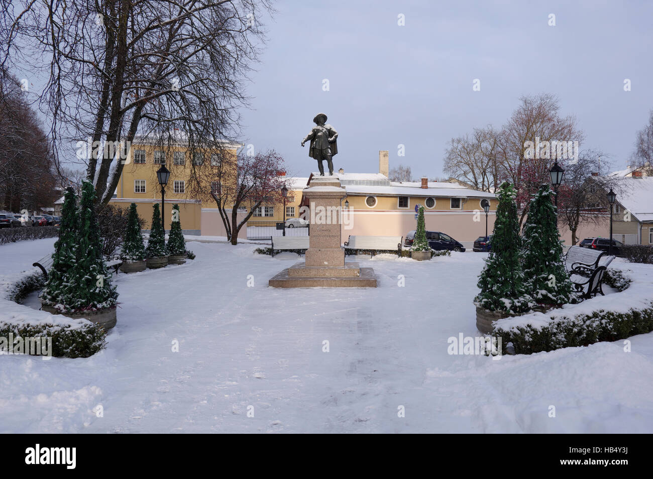 Statue of King Gustavus Adolphus of Sweden in Tartu, Estonia Estland ...