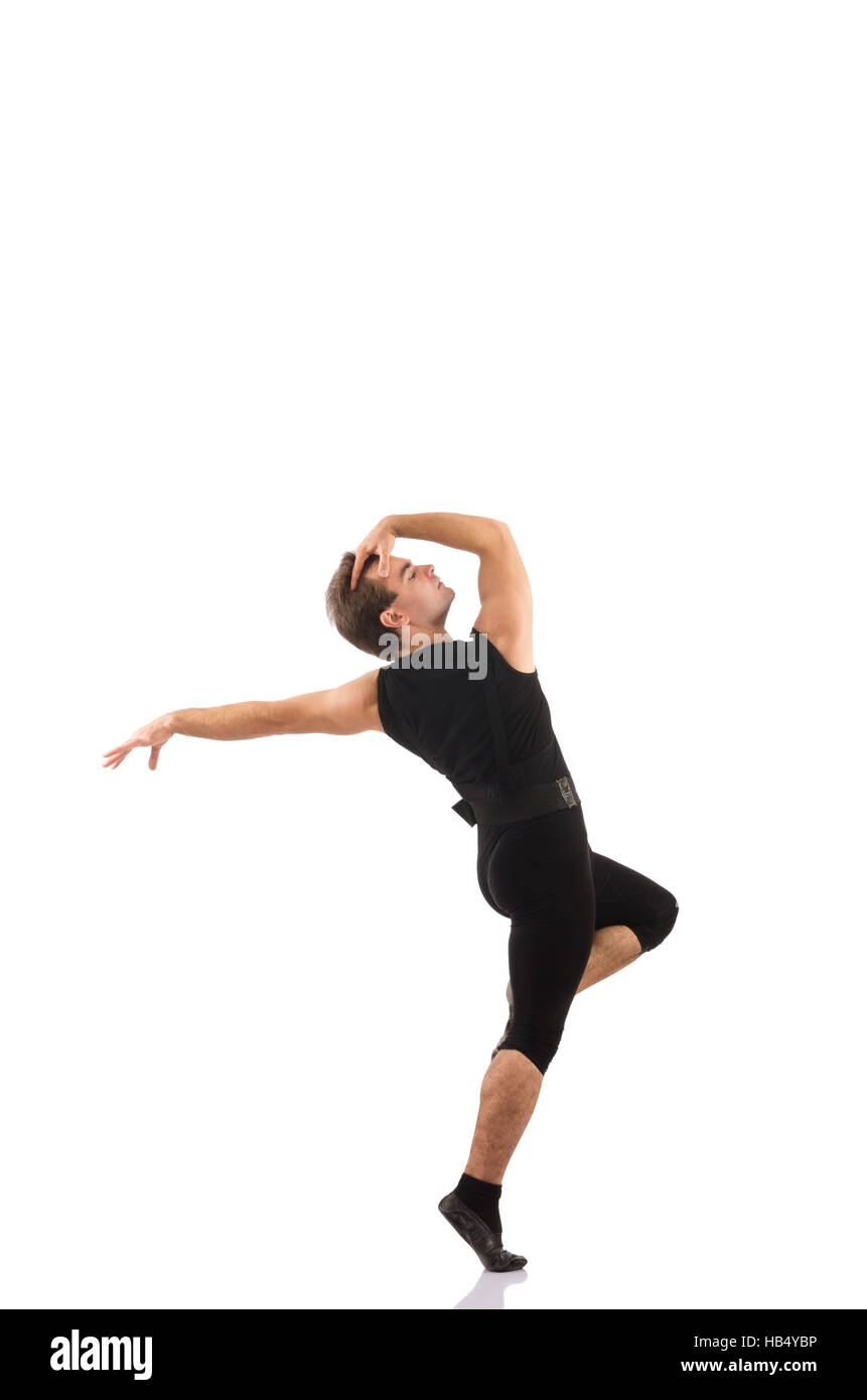 Young dancer isolated on the white Stock Photo - Alamy