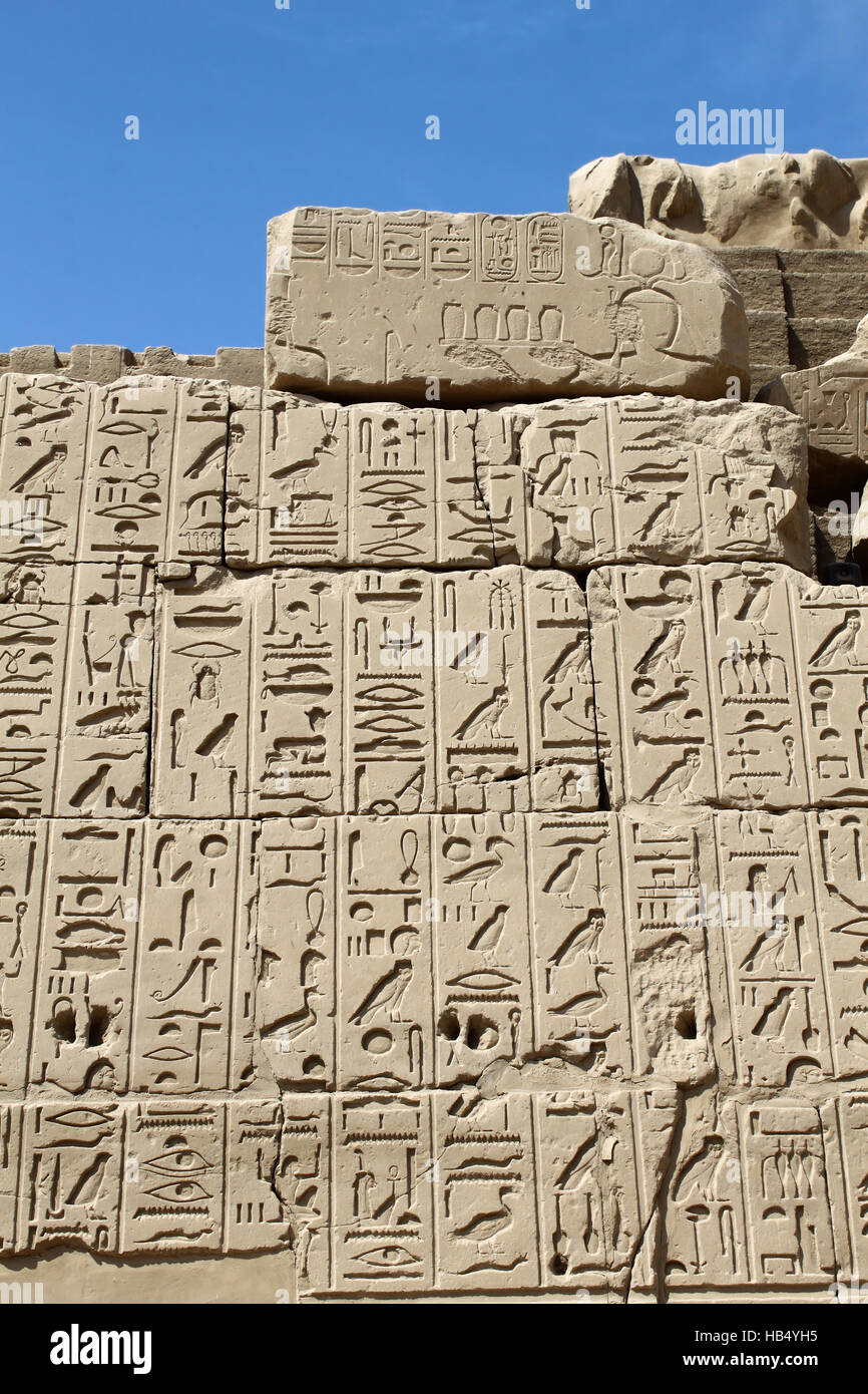 Ancient egypt hieroglyphs Stock Photo - Alamy