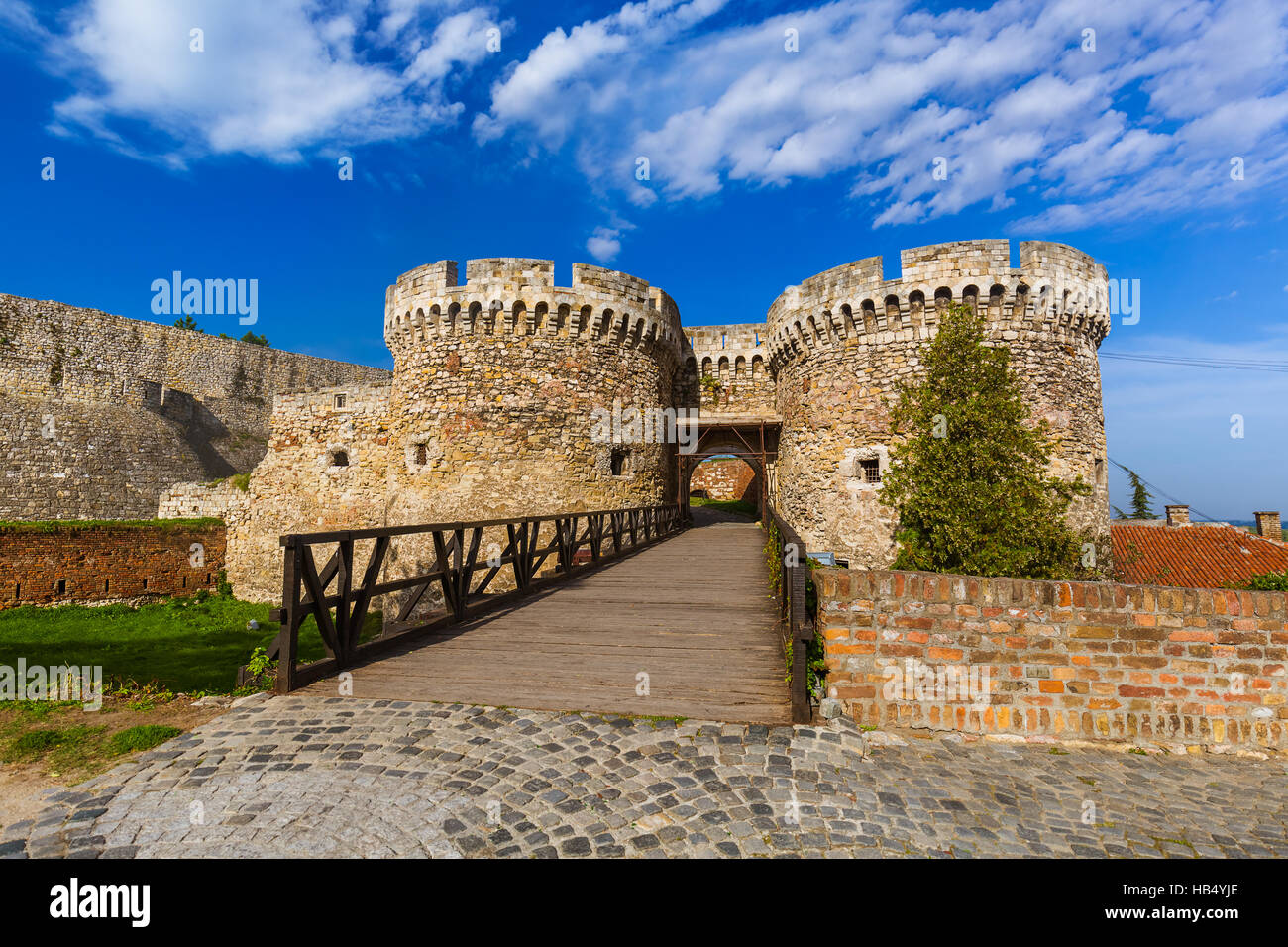 Kalemegdan fortress in Belgrade - Serbia Stock Photo - Alamy