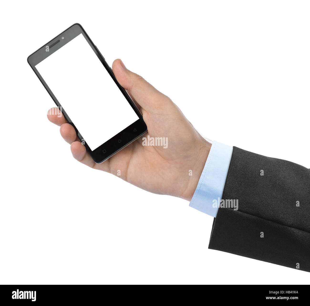 Hand with smartphone Stock Photo - Alamy