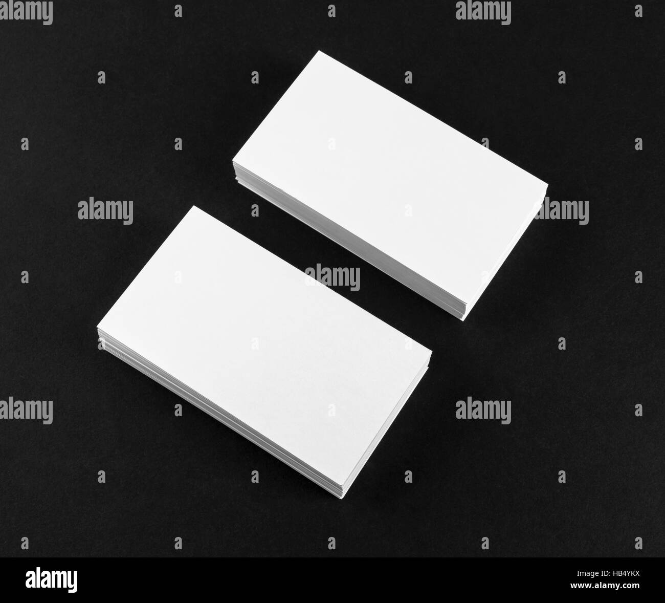 Your contact information business card design Black and White Stock ...