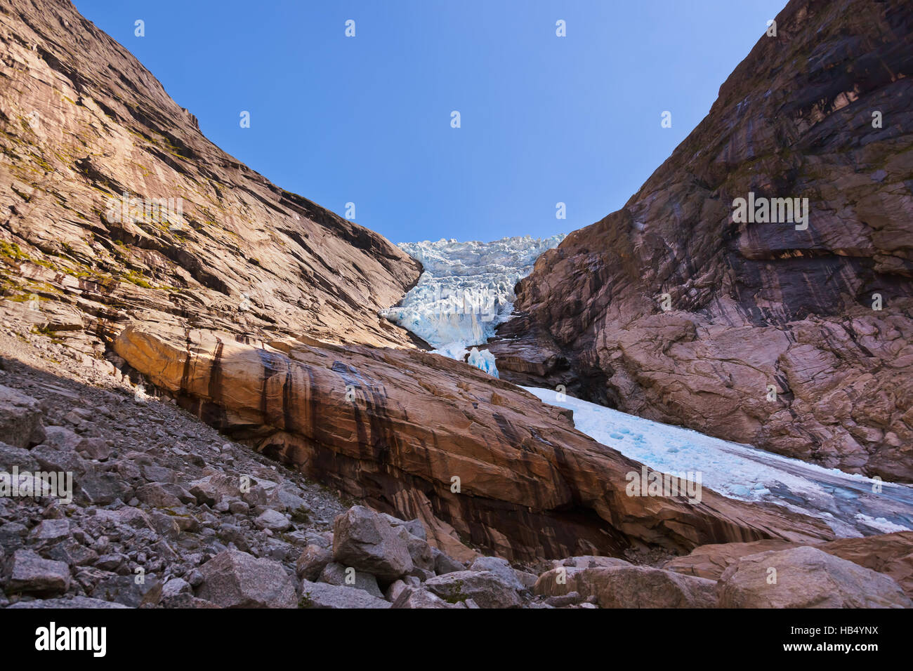 Briksdal glacier - Norway Stock Photo - Alamy