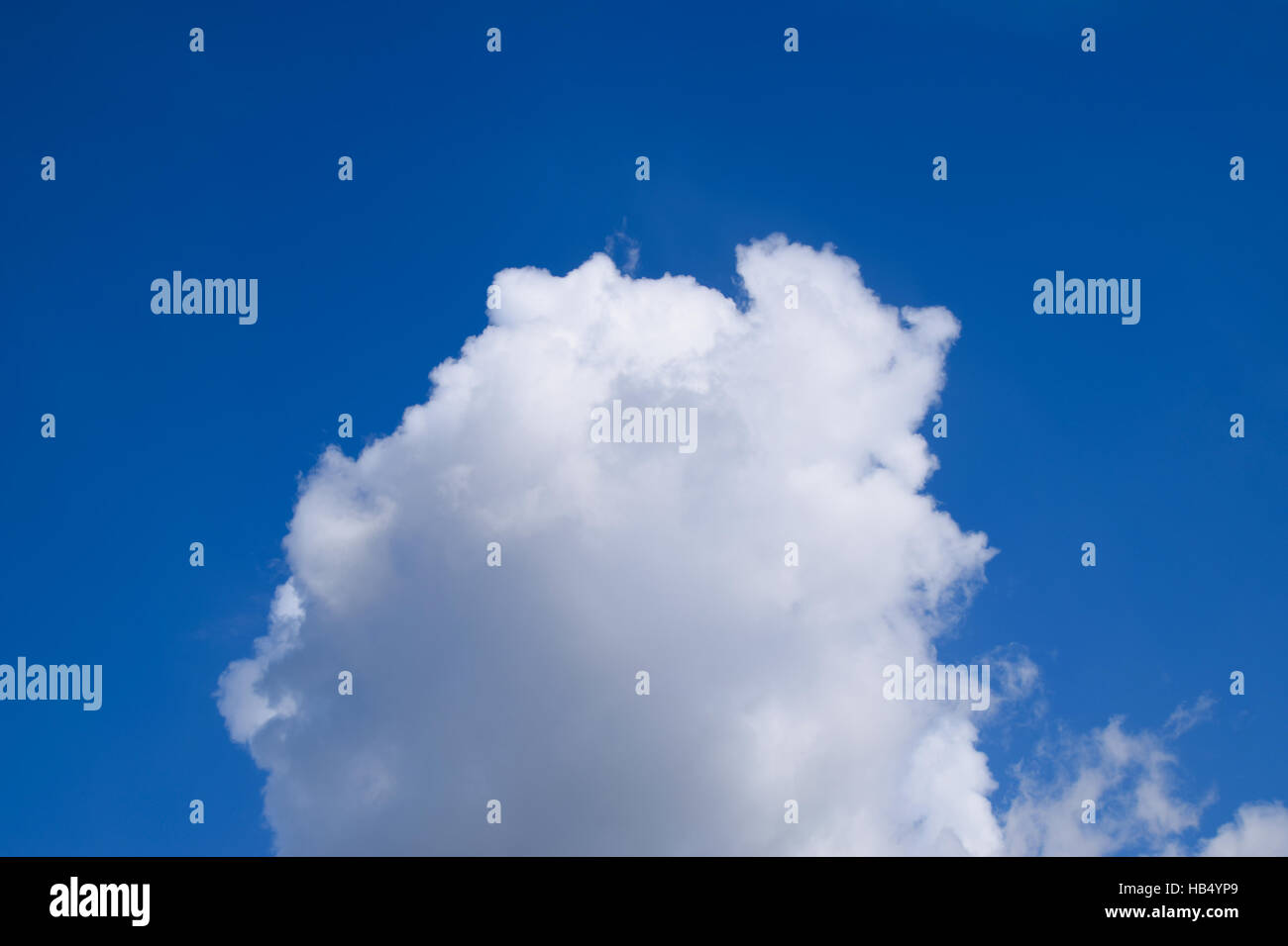 Bright midday blue sky with clouds Stock Photo - Alamy