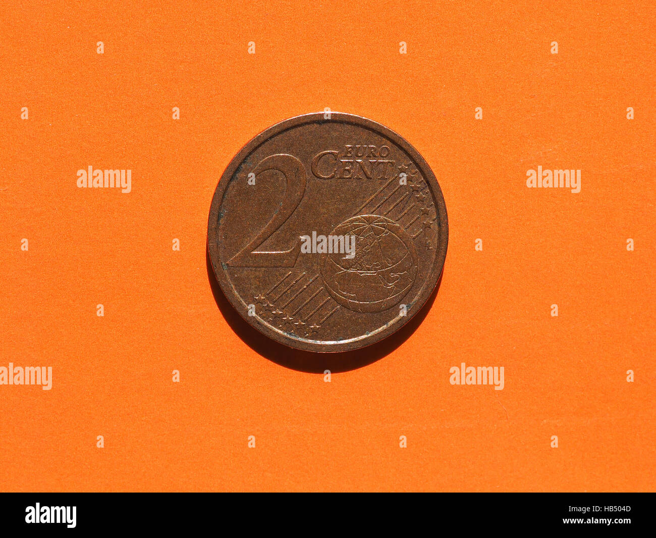 Euro cent coins Stock Photo - Alamy