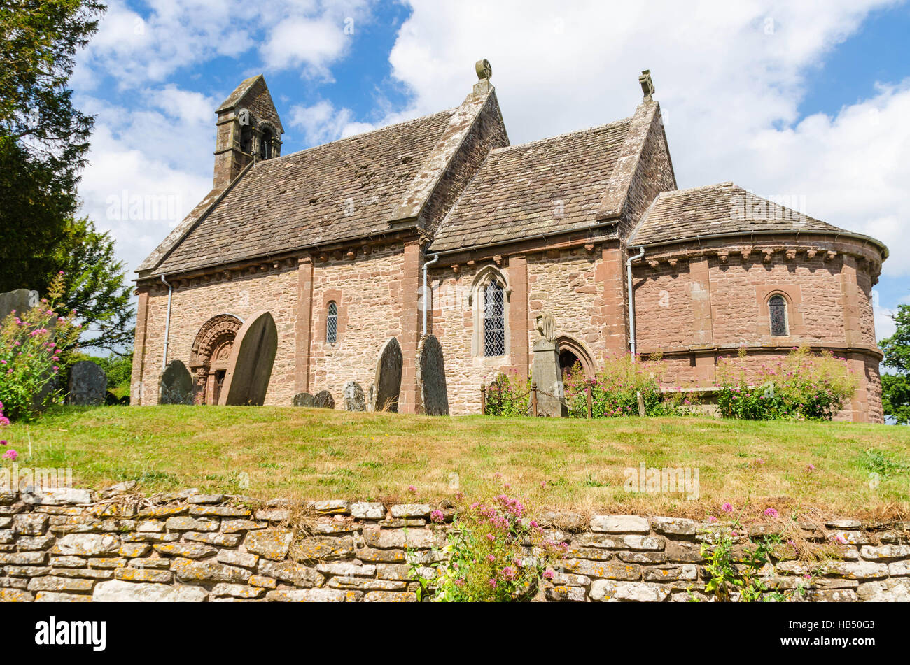 St Mary and St David church Kilpeck Herefordshire UK Stock Photo - Alamy