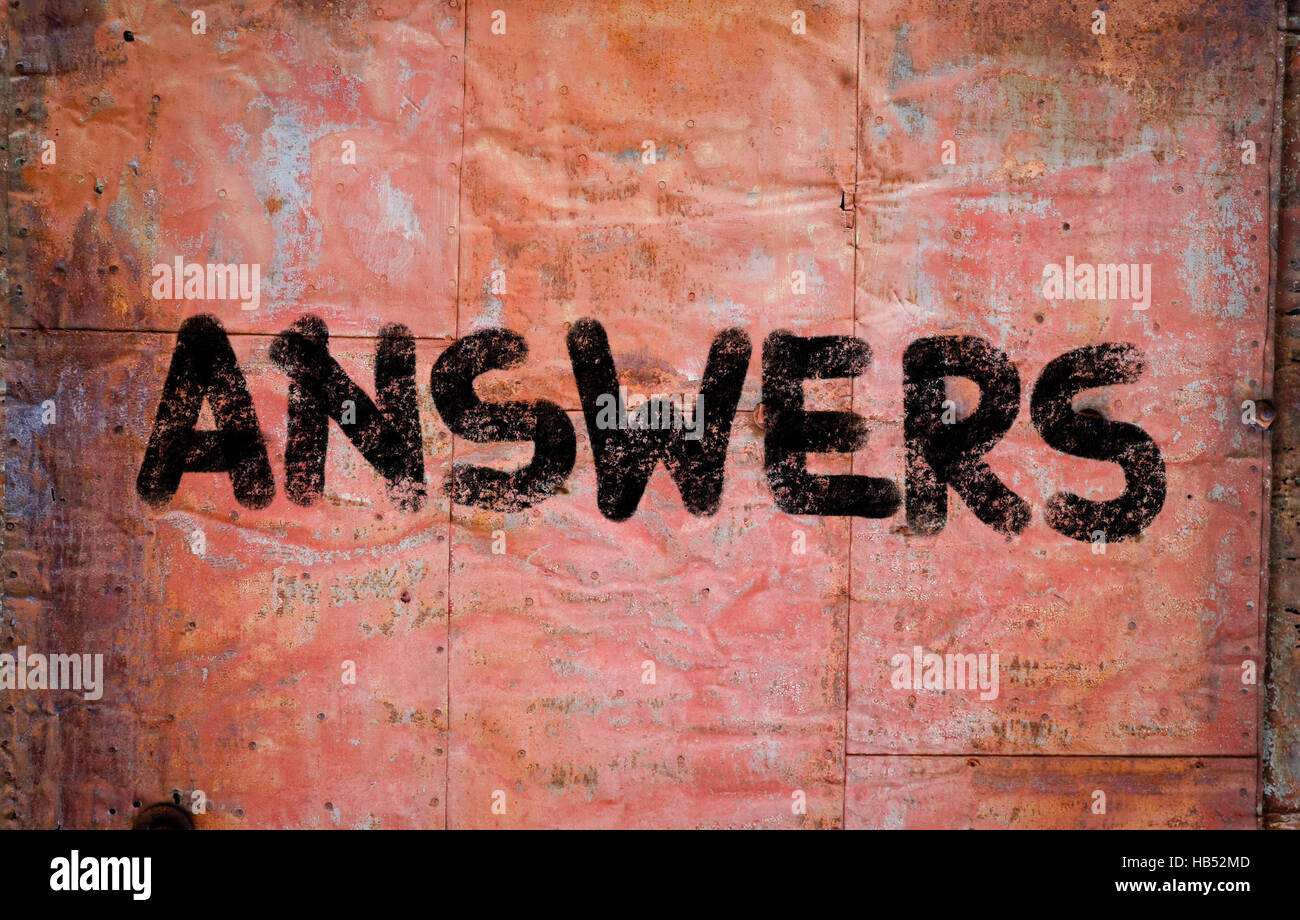 The answer answers hi-res stock photography and images - Alamy