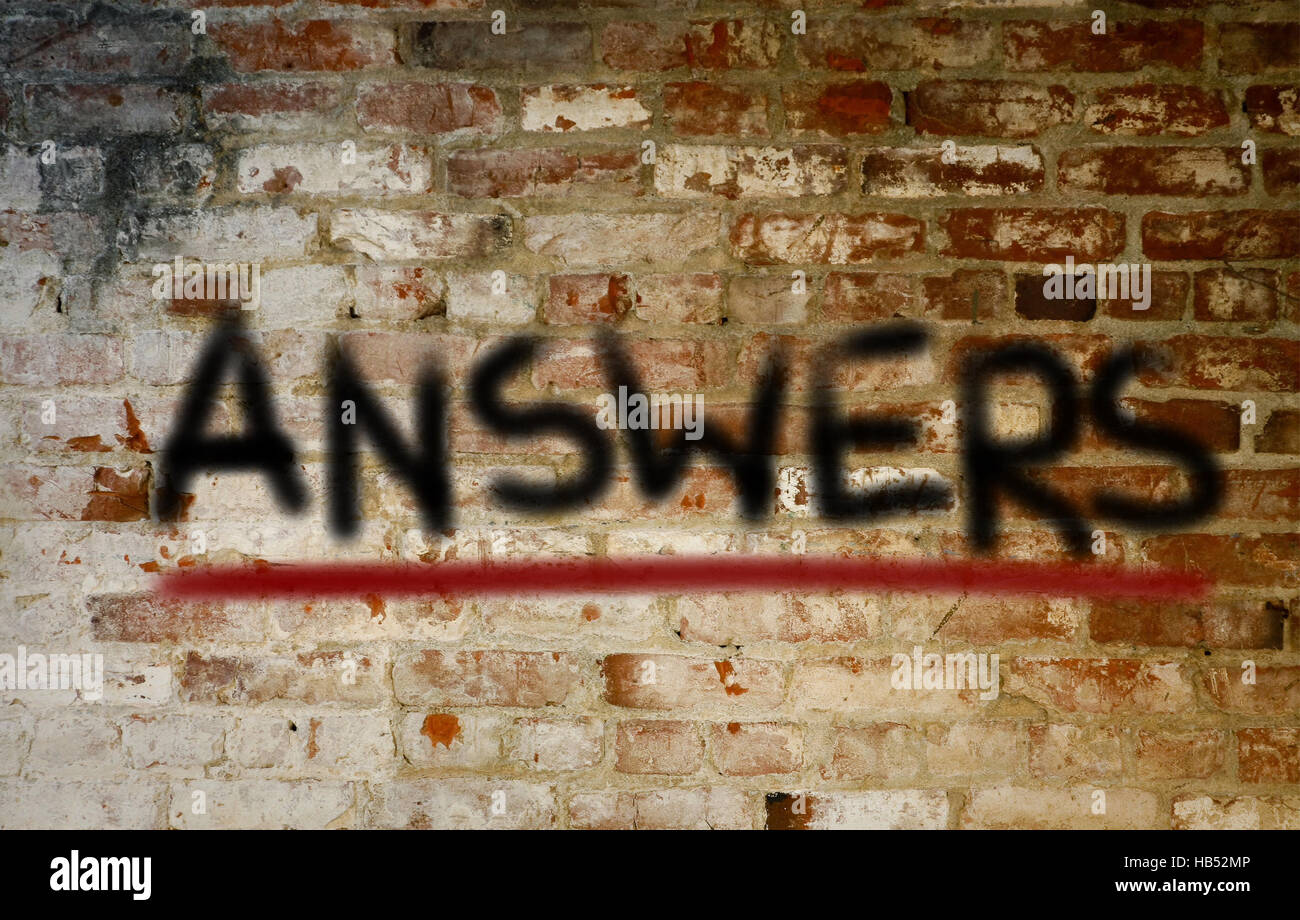 The answer answers hi-res stock photography and images - Alamy