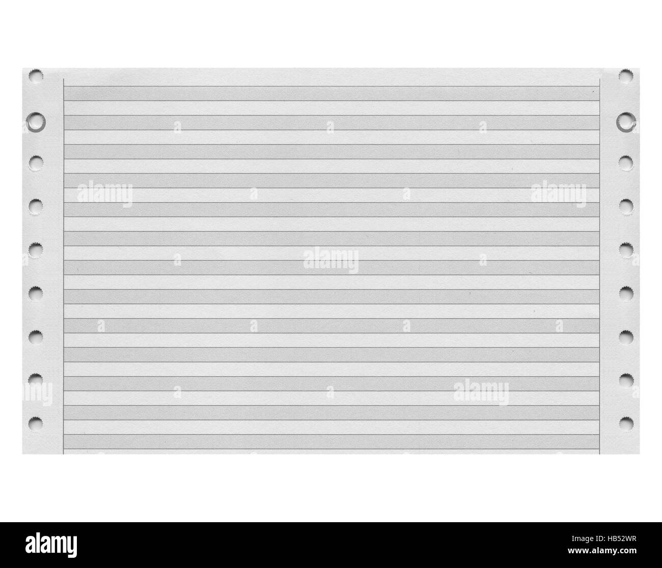 Computer printout form Stock Photo - Alamy