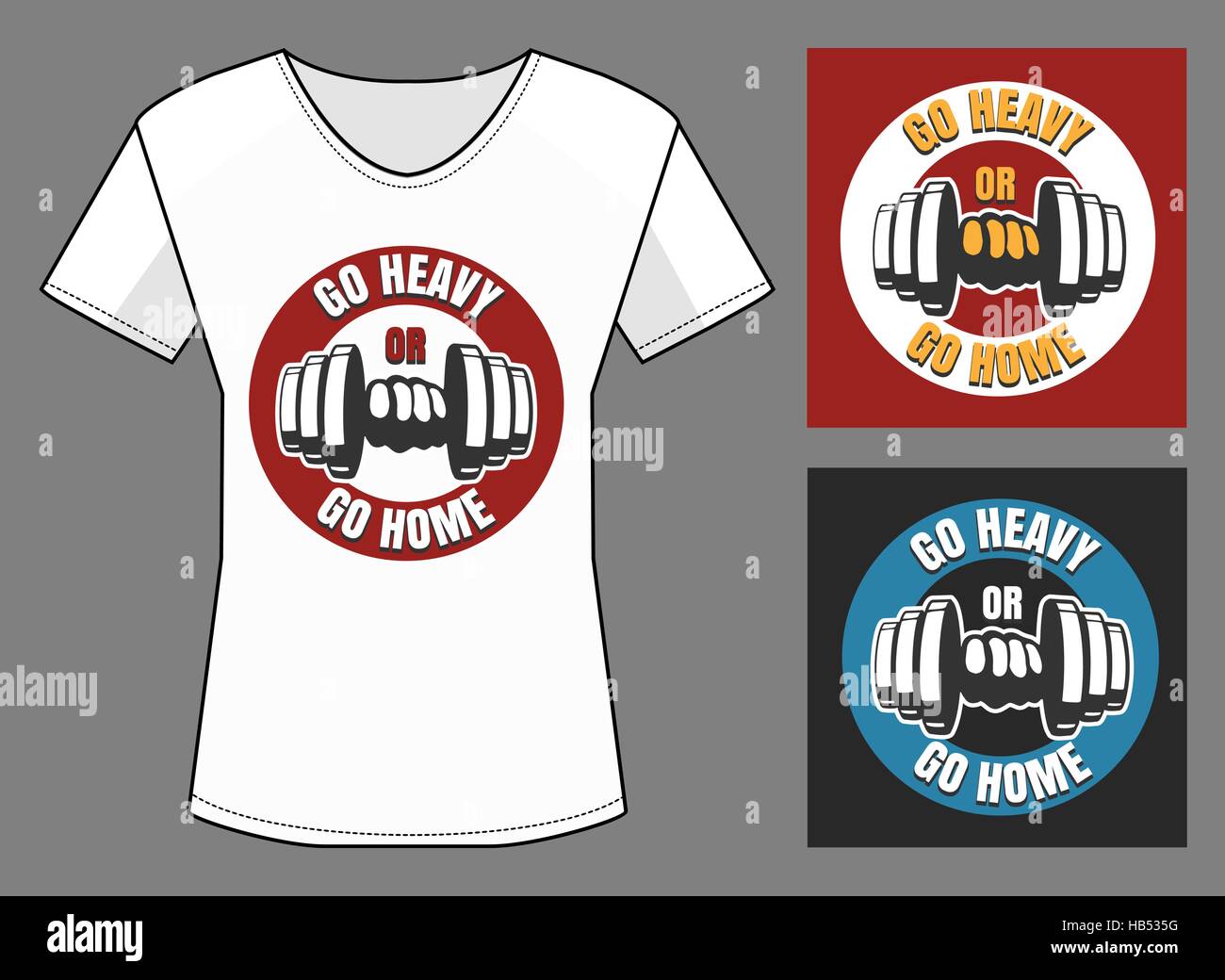 Fitness bodybuilding label with lettering and dumbbell for label ...