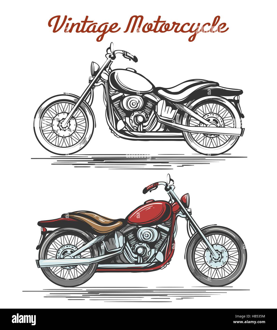 Standard motorcycles Stock Vector Images - Alamy