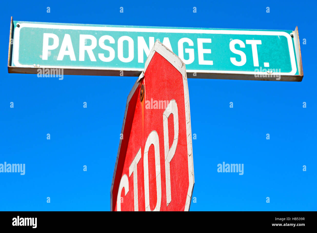 the stop signal write in south africa and sky Stock Photo - Alamy