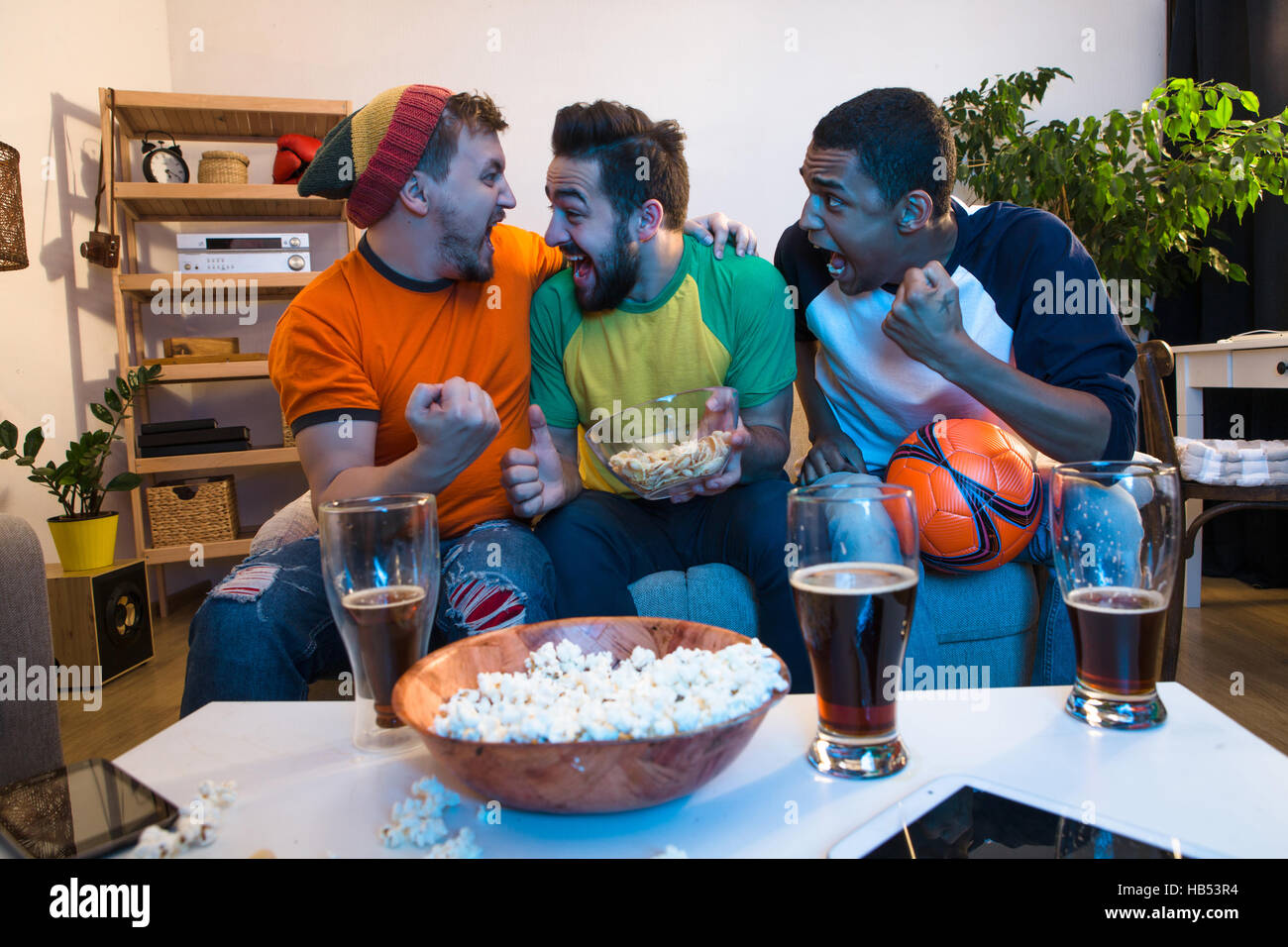 Young people screaming watching hi-res stock photography and images - Alamy