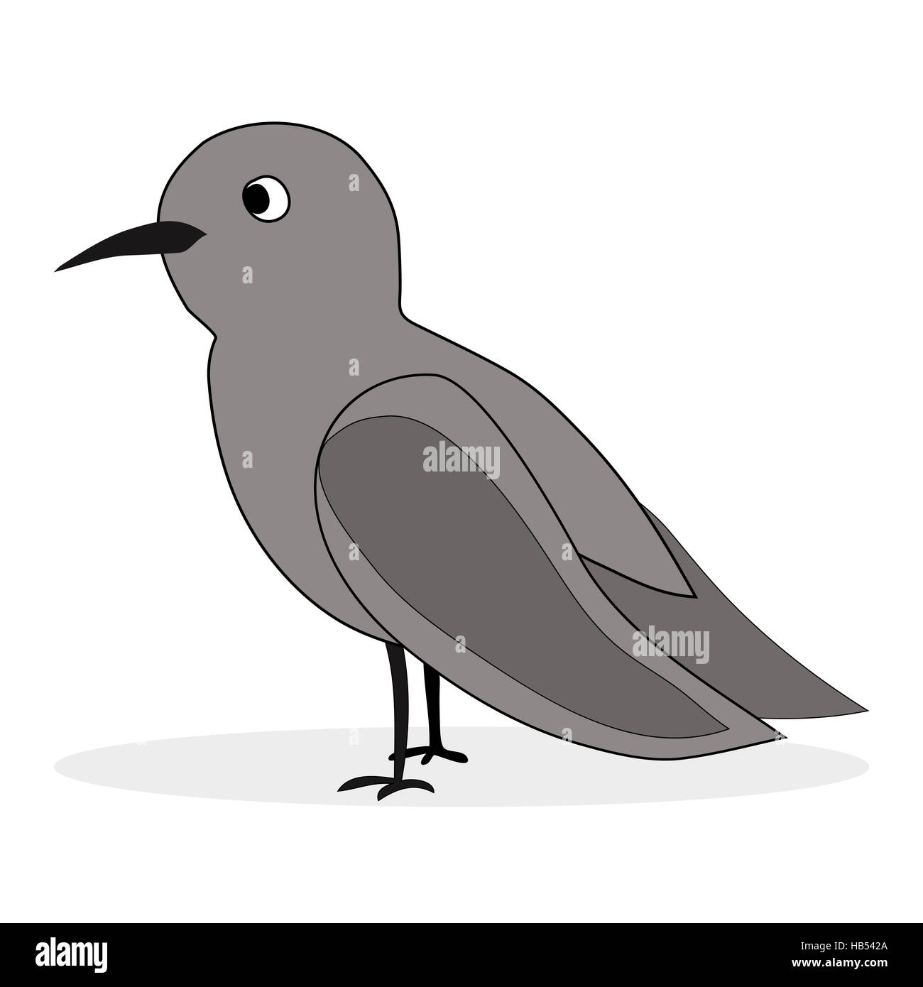 Simple cartoon nightingale. Bird florence nightingale, nightingale bird ...