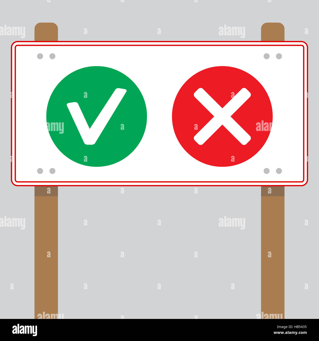 Choosing banner yes or no. Choice and selection, options and decision ...