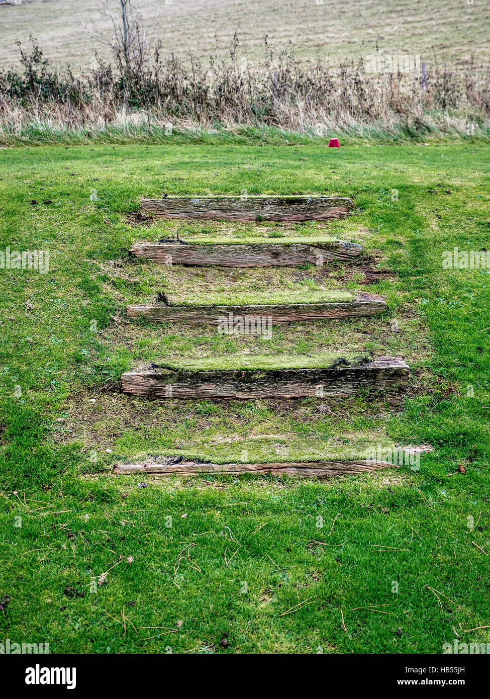 Steps to the Tee, Downs Golf Club, Eastbourne Stock Photo - Alamy