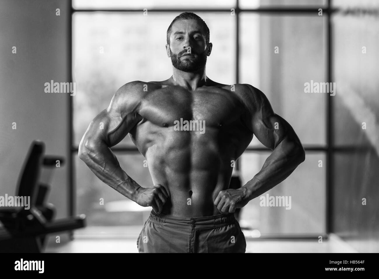 Well trained body Black and White Stock Photos & Images - Alamy