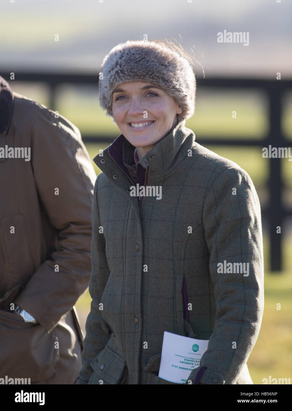 Victoria Pendleton during a point-to-point meeting at Barbury Castle ...