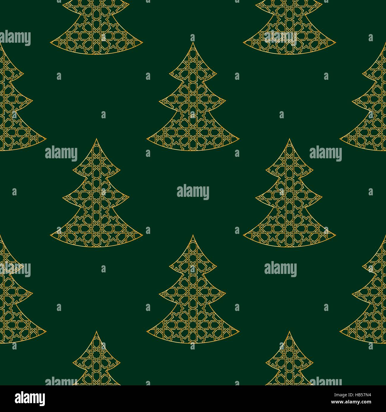 Christmas Gold Tree Stock Vector Image & Art - Alamy
