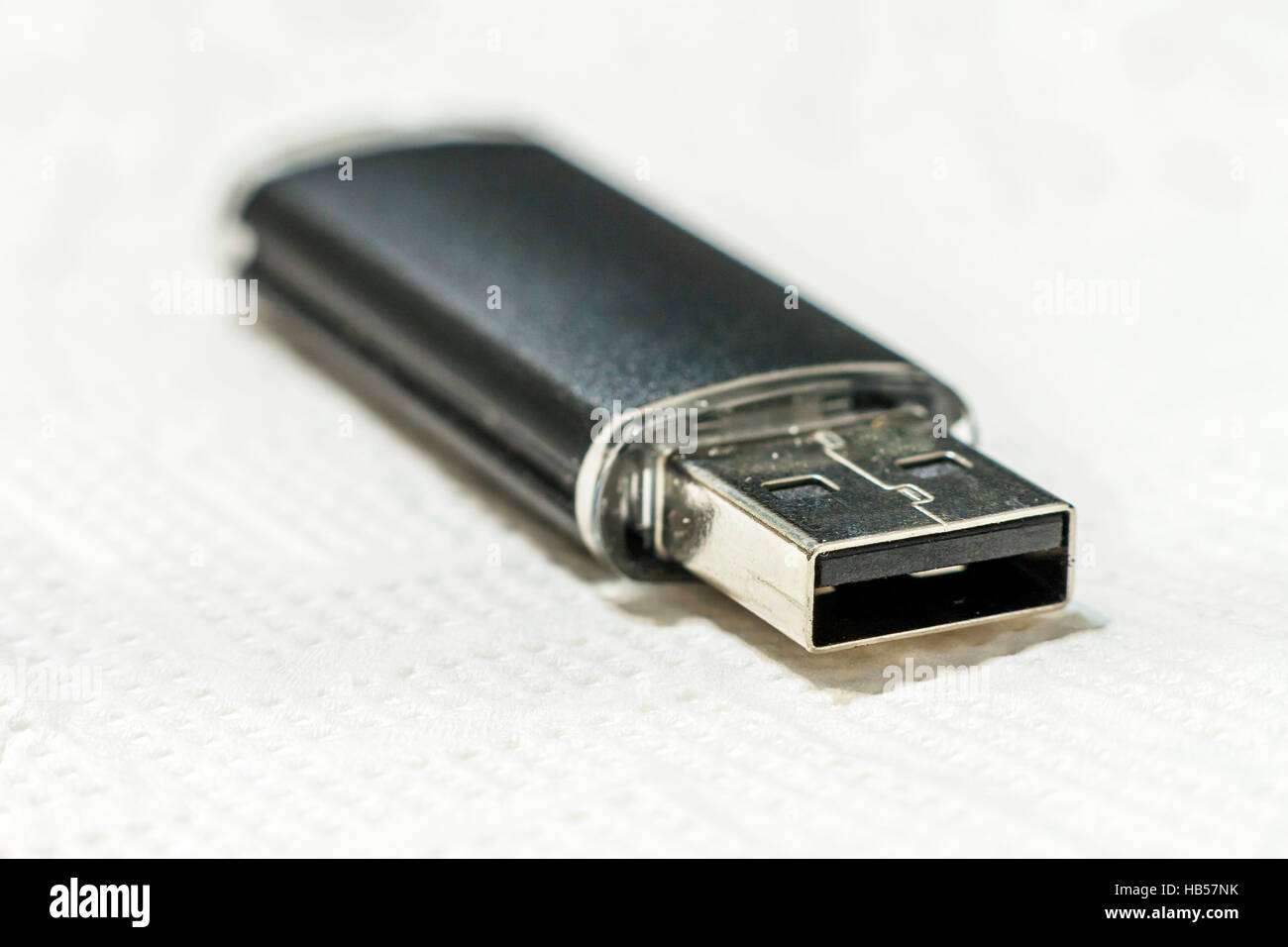 Black usb flash drive isolated on white background Stock Photo - Alamy