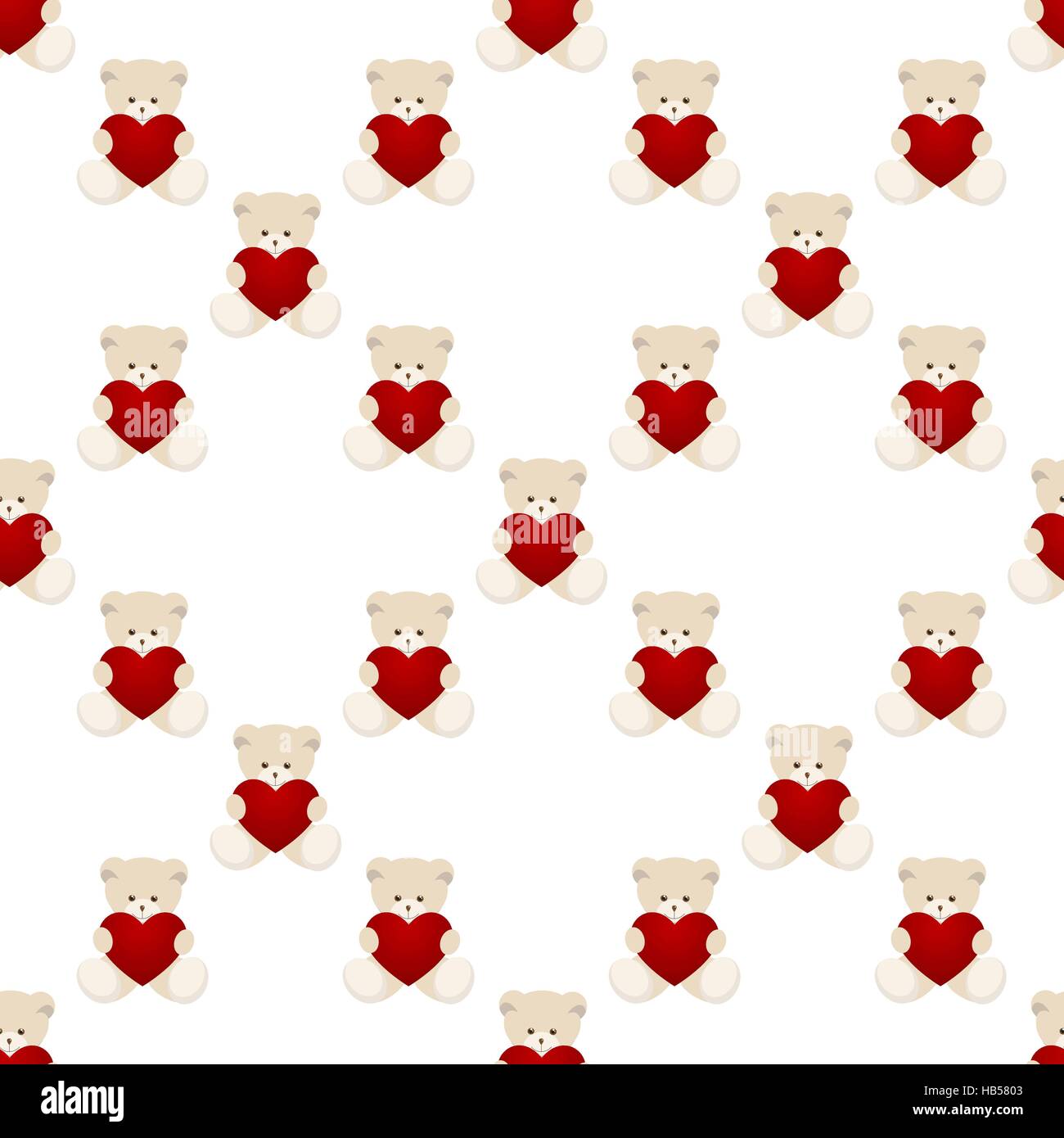 Teddy Bear Valentines Day Card Stock Vector Image & Art - Alamy