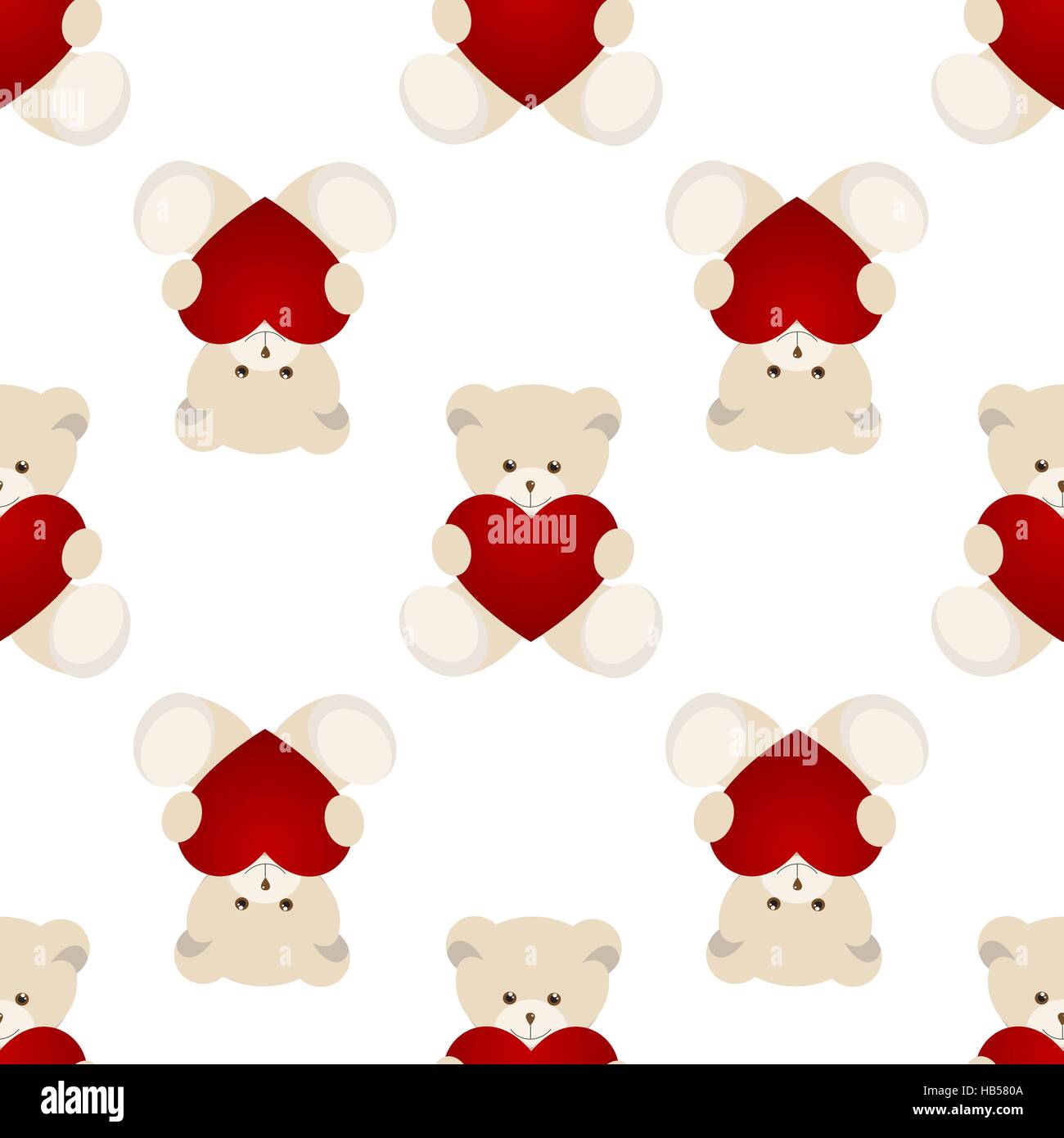 Teddy Bear Valentines Day Card Stock Vector Image & Art - Alamy