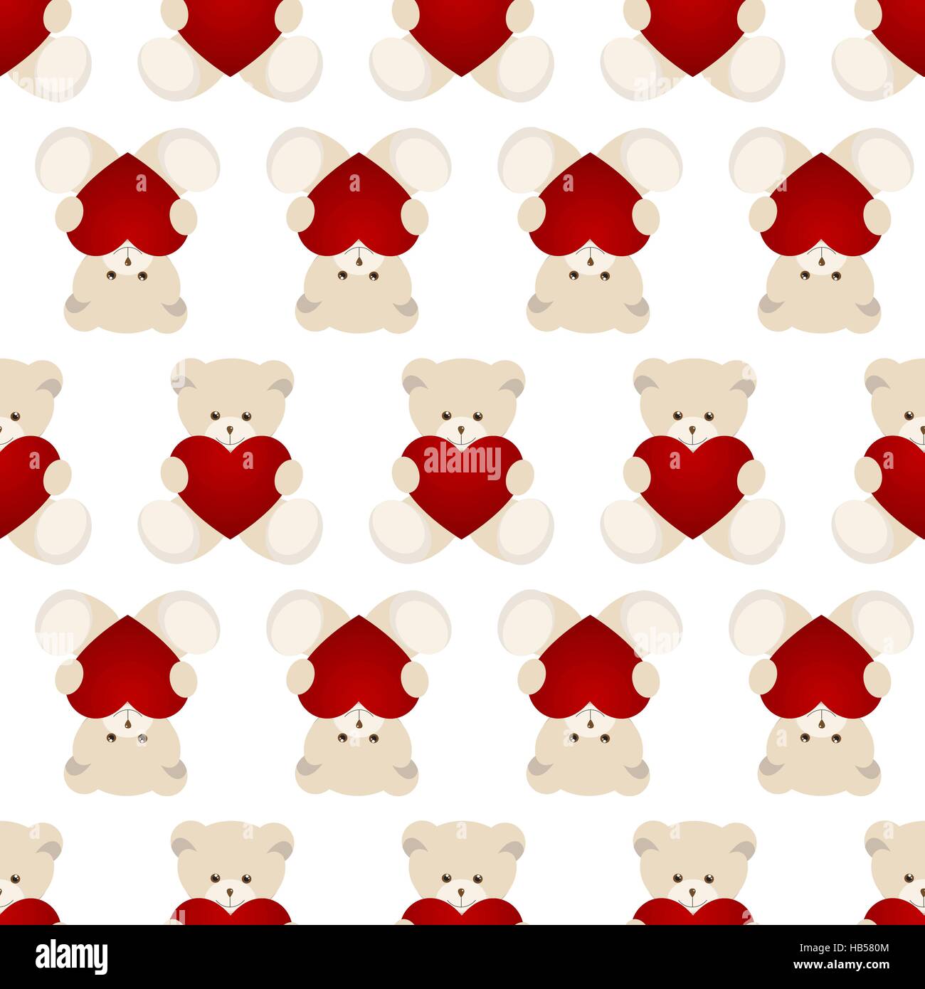 Teddy Bear Valentines Day Card Stock Vector Image & Art - Alamy