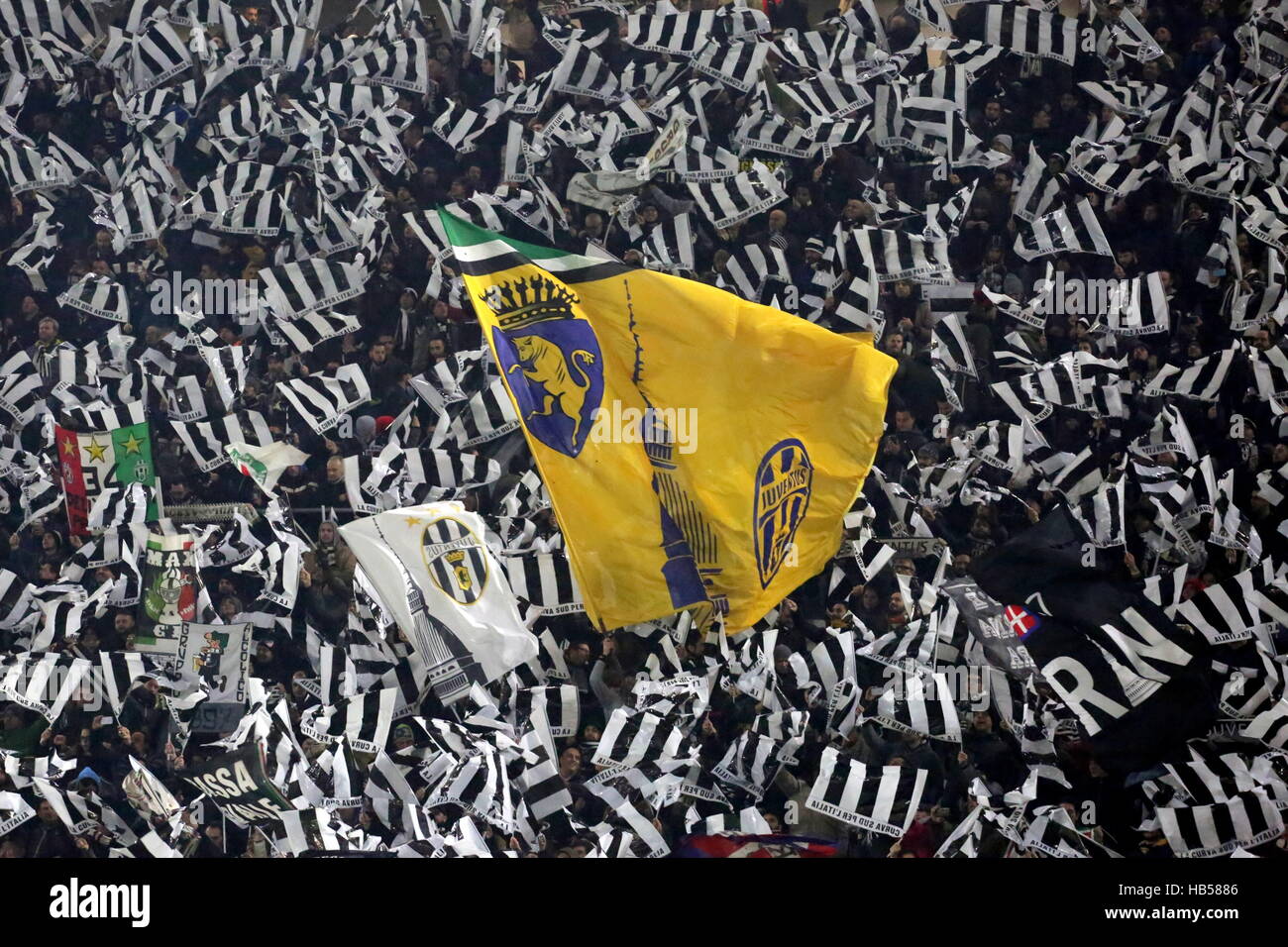 Juventus Stadium, Turin, Italy – 03/12/2016: Juventus fans before the ...