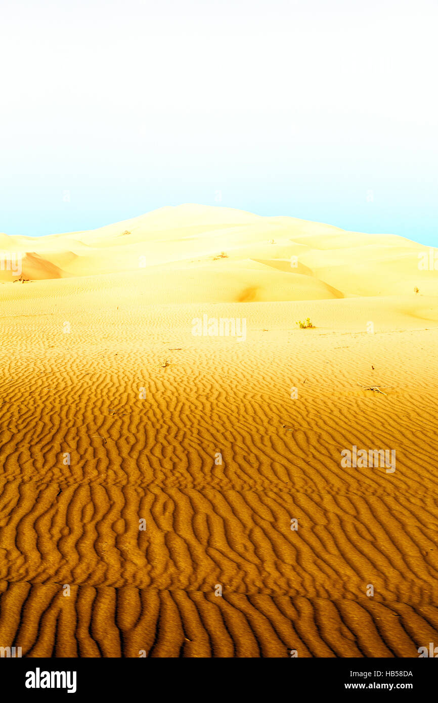 the empty quarter and outdoor sand dune in oman old desert rub al khali ...