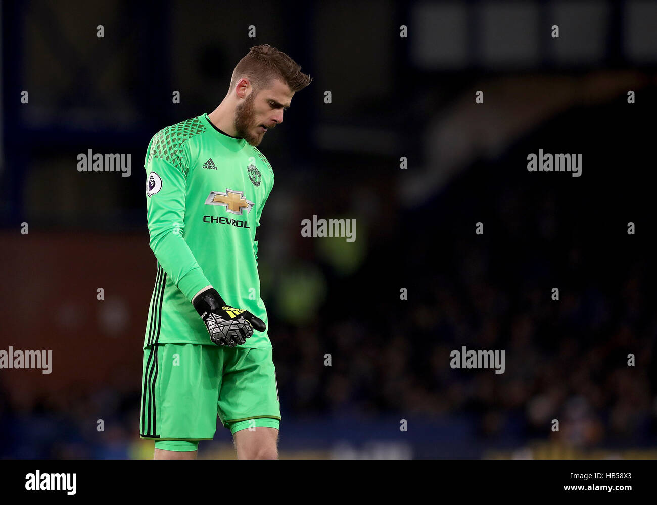 Manchester United goalkeeper David De Gea during the Premier League ...