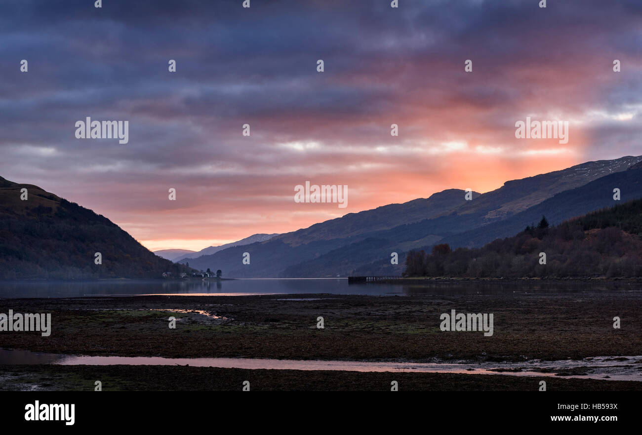 Loch Long at Sunset Stock Photo - Alamy