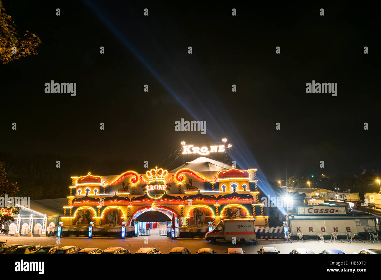 Circus tent at night hi-res stock photography and images - Alamy