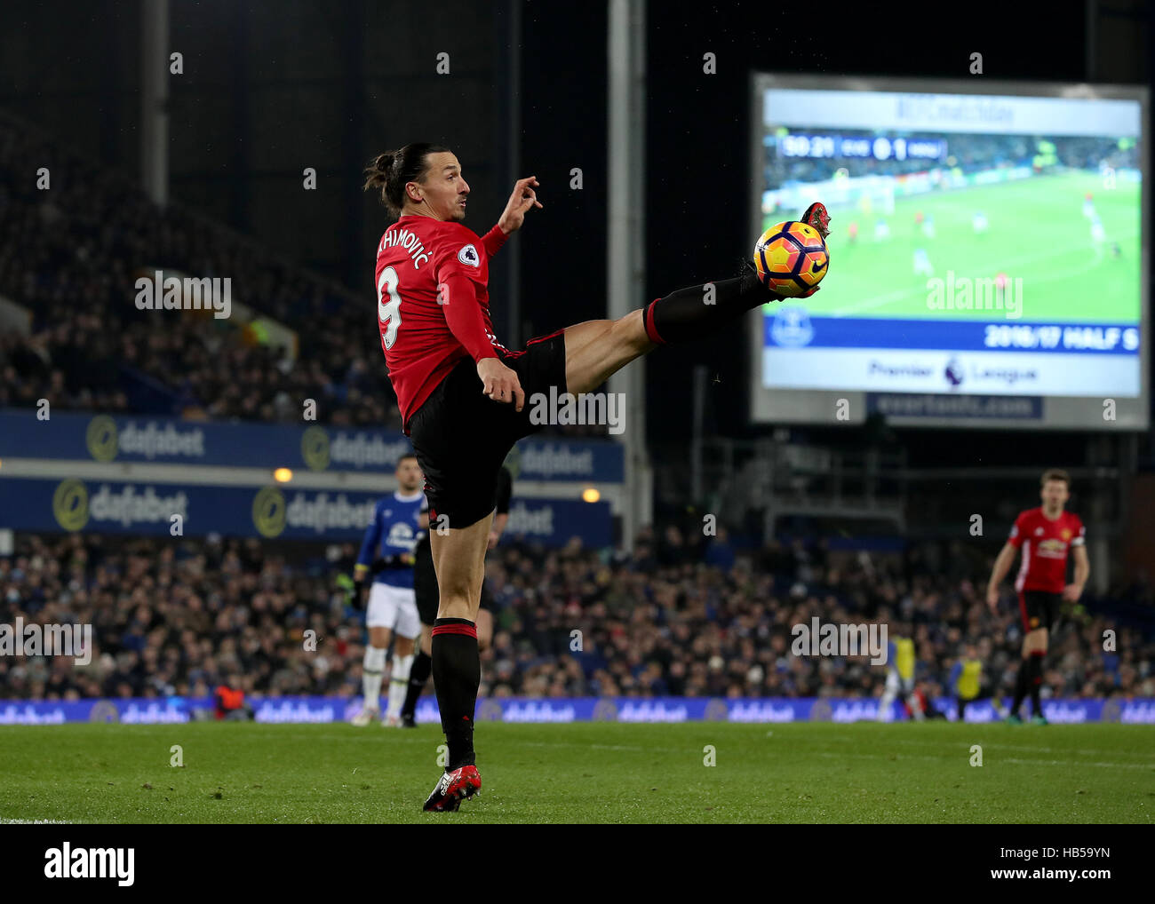Manchester United's Zlatan Ibrahimovic in action during the Premier ...